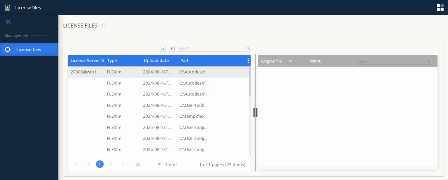 License Files Management - OpenLM